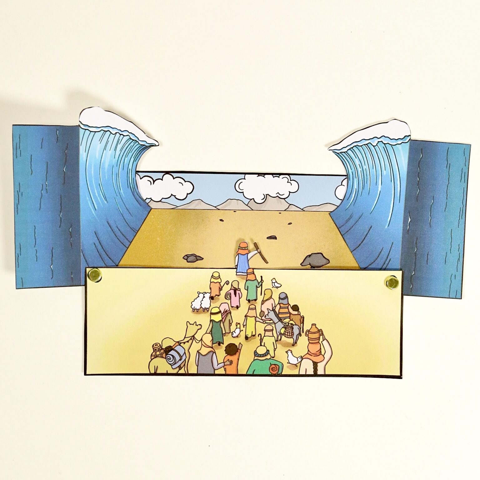 Moses Parts the Red Sea Craft – Easy Bible Crafts for kids