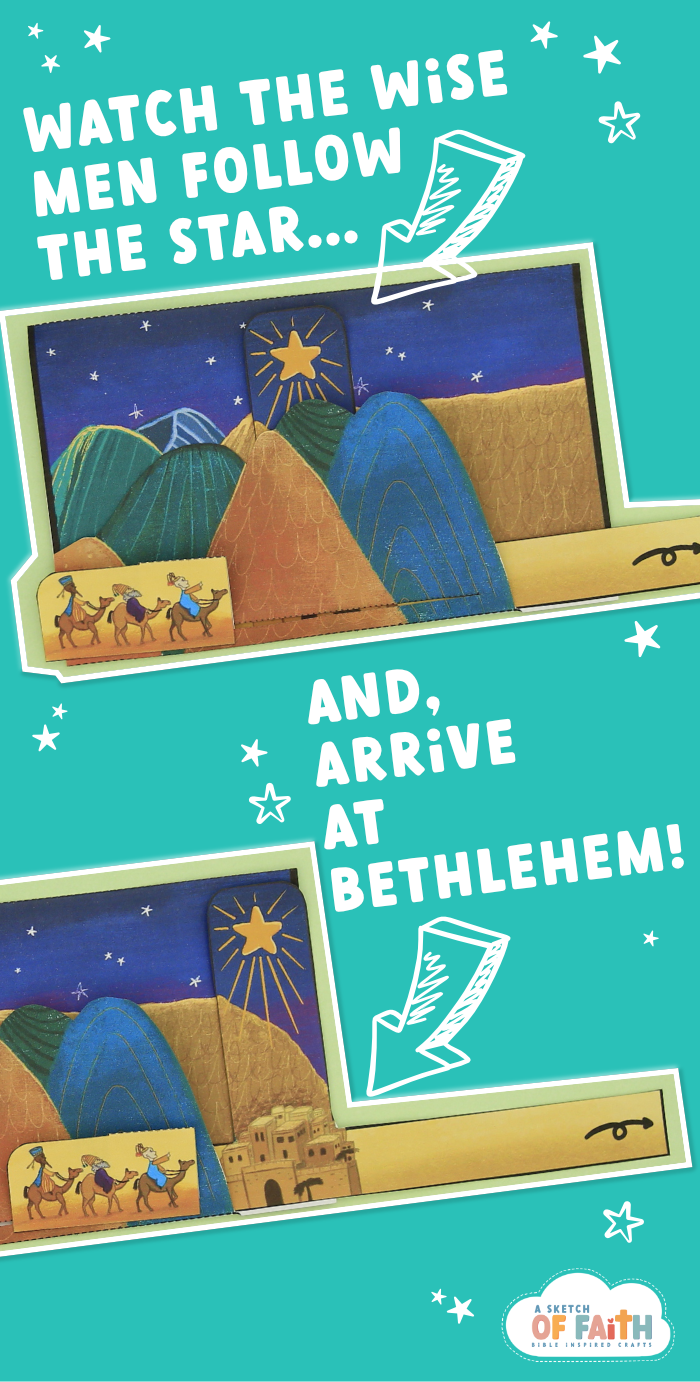 Wise Men Follow the Star Craft – Easy Bible Crafts for kids